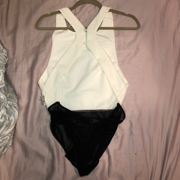 Caribbean Queen | Tops | Nwt Cross Back Ivory Bodysuit | Poshmark
